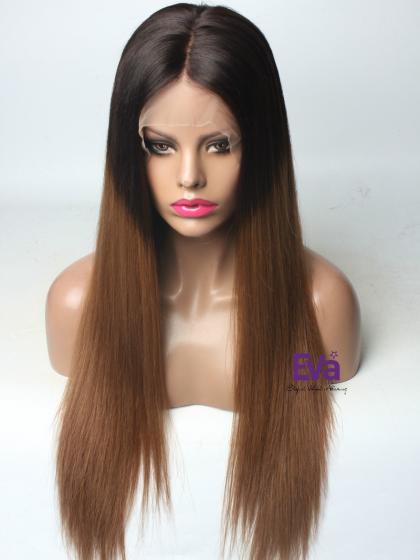 Ombre/Two Tone Full Lace Human Hair Wigs on Sale at EvaWigs